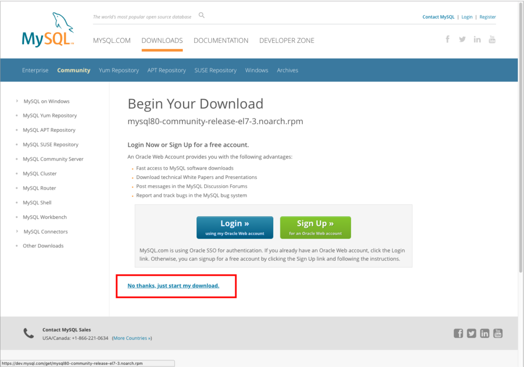 【MySQL】yumリポジトリURLを取得する方法【Linux】 | ガジェット探訪記